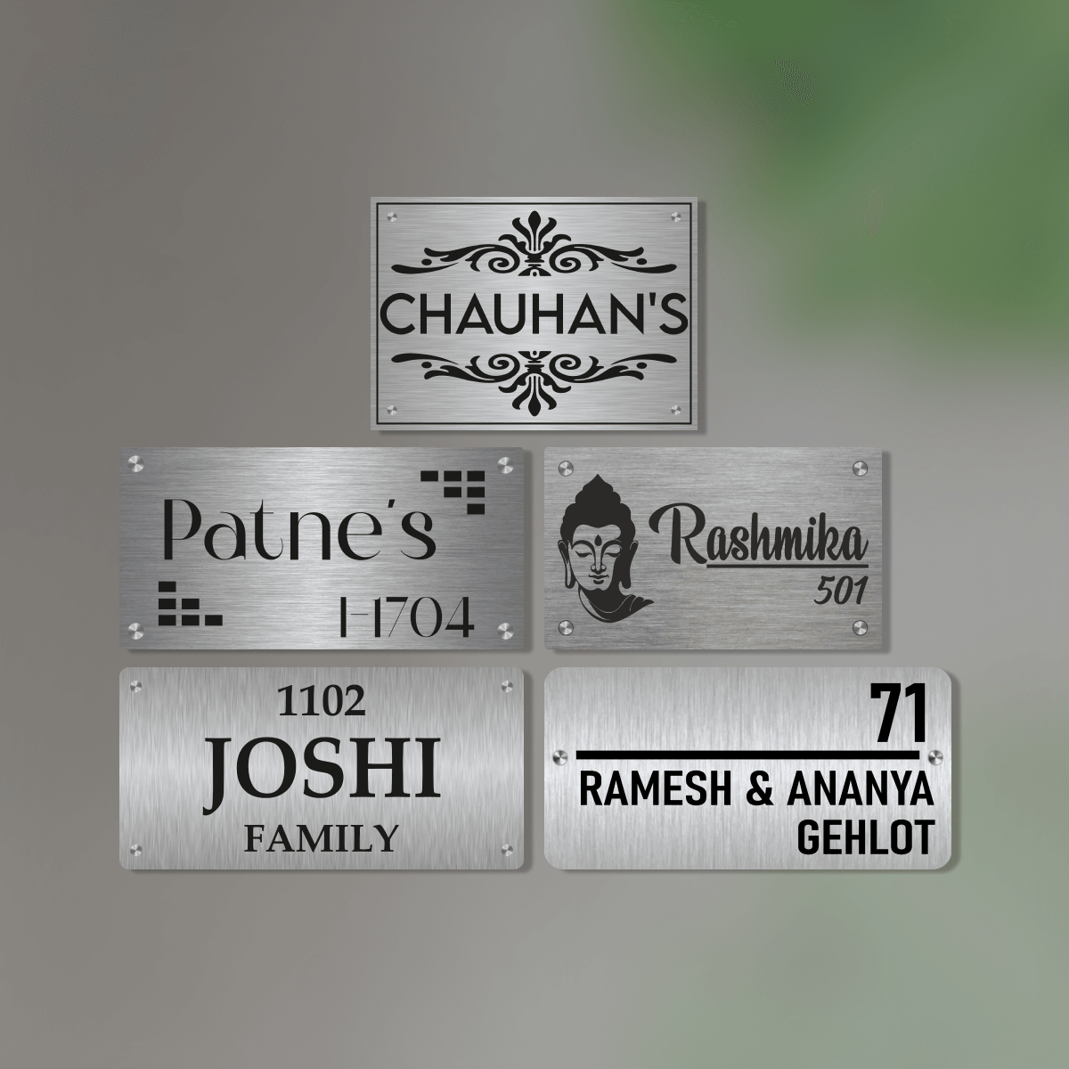 Stainless Steel Home Nameplates – NameplateWale