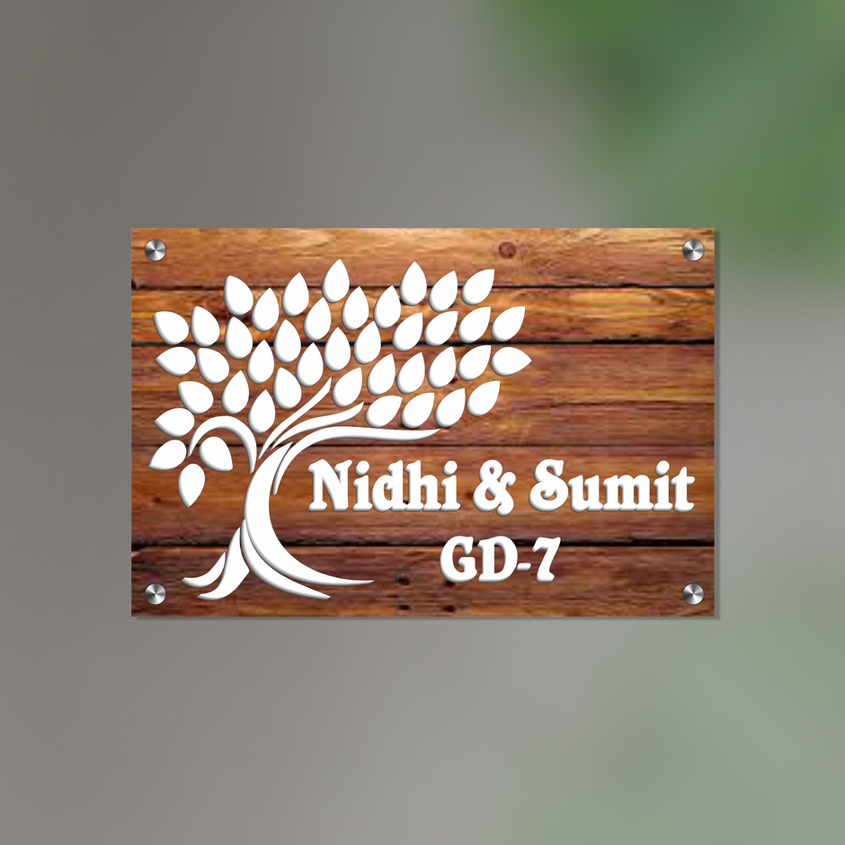 Name Plate for Home | Custom House Name Plates Online – NameplateWale