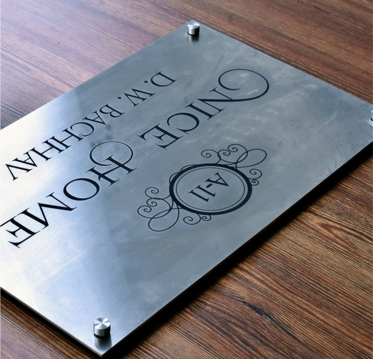 Office Name Plate with Company Logo, GST Number and Address – NameplateWale